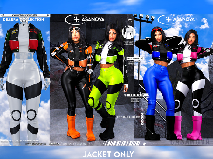 Second Life Marketplace [cnova] Dearra Jacket Fatpack